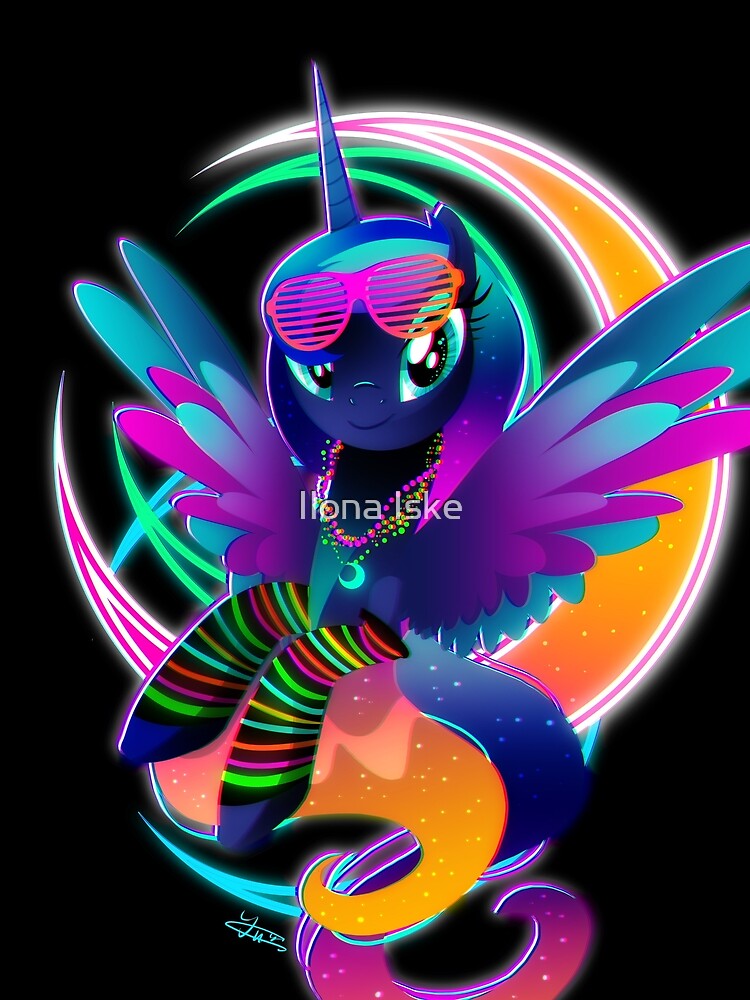 "Synthwave Princess Luna" T-shirt for Sale by TornadoTwist | Redbubble ...