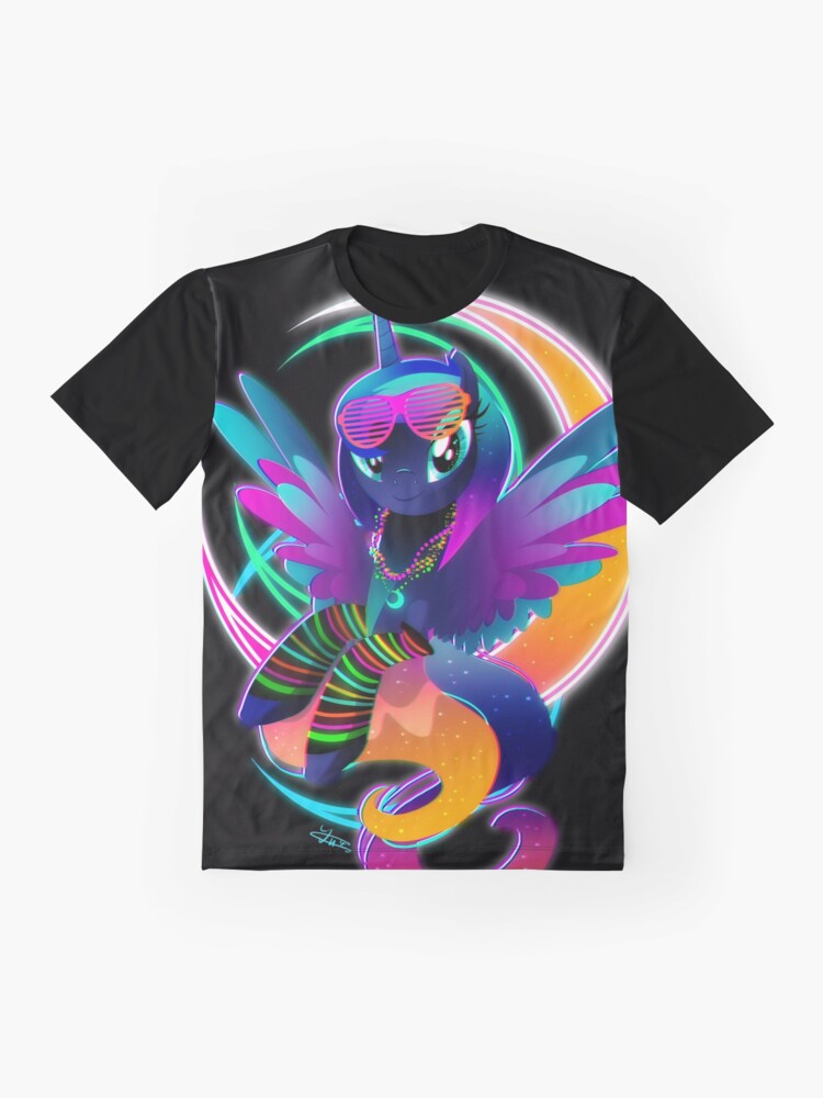 "Synthwave Princess Luna" T-shirt for Sale by TornadoTwist | Redbubble ...