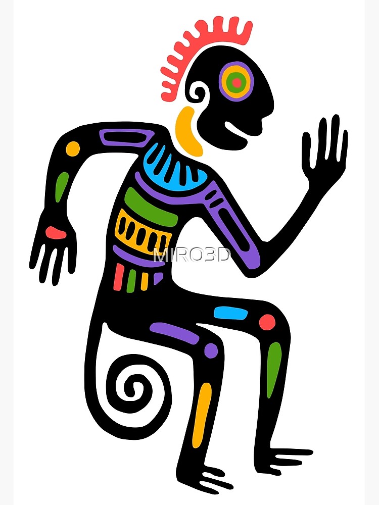 Lámina fotográfica con la obra «cultura inca, mono» de MIRO3D | Redbubble