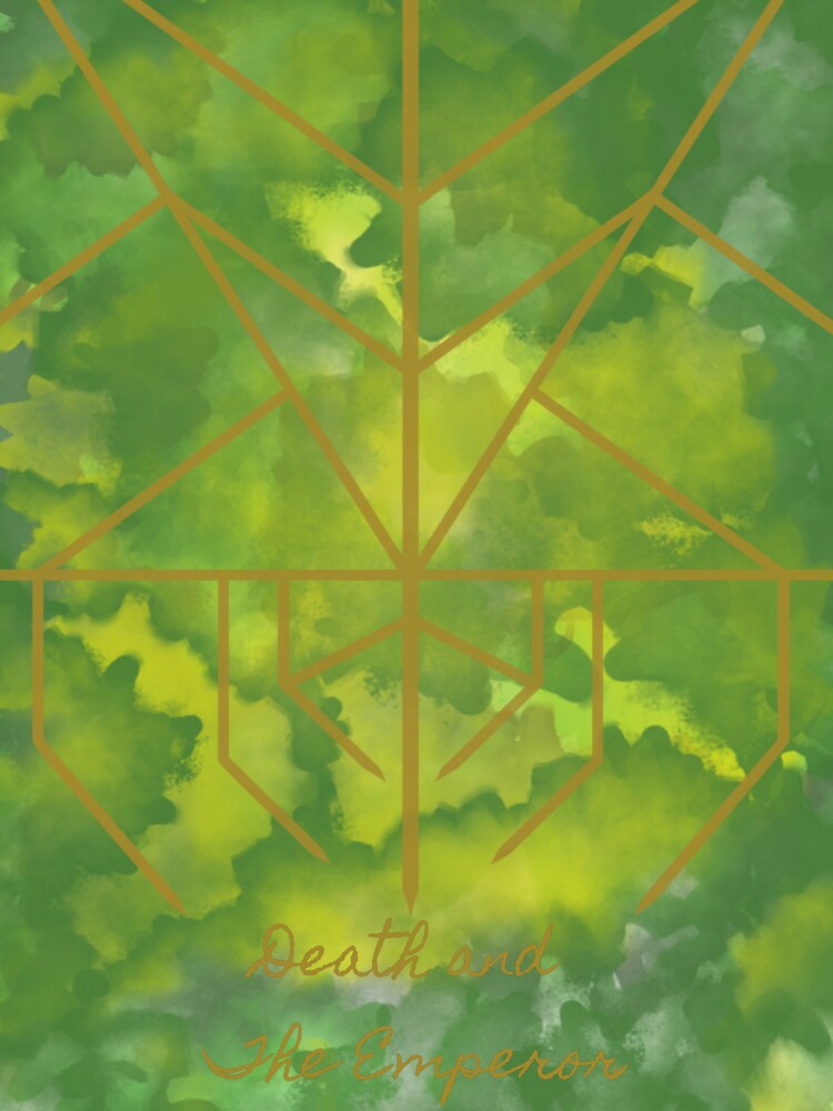 "Watercolor Tarot Birth Cards - Death and The Emperor" Sticker for Sale ...
