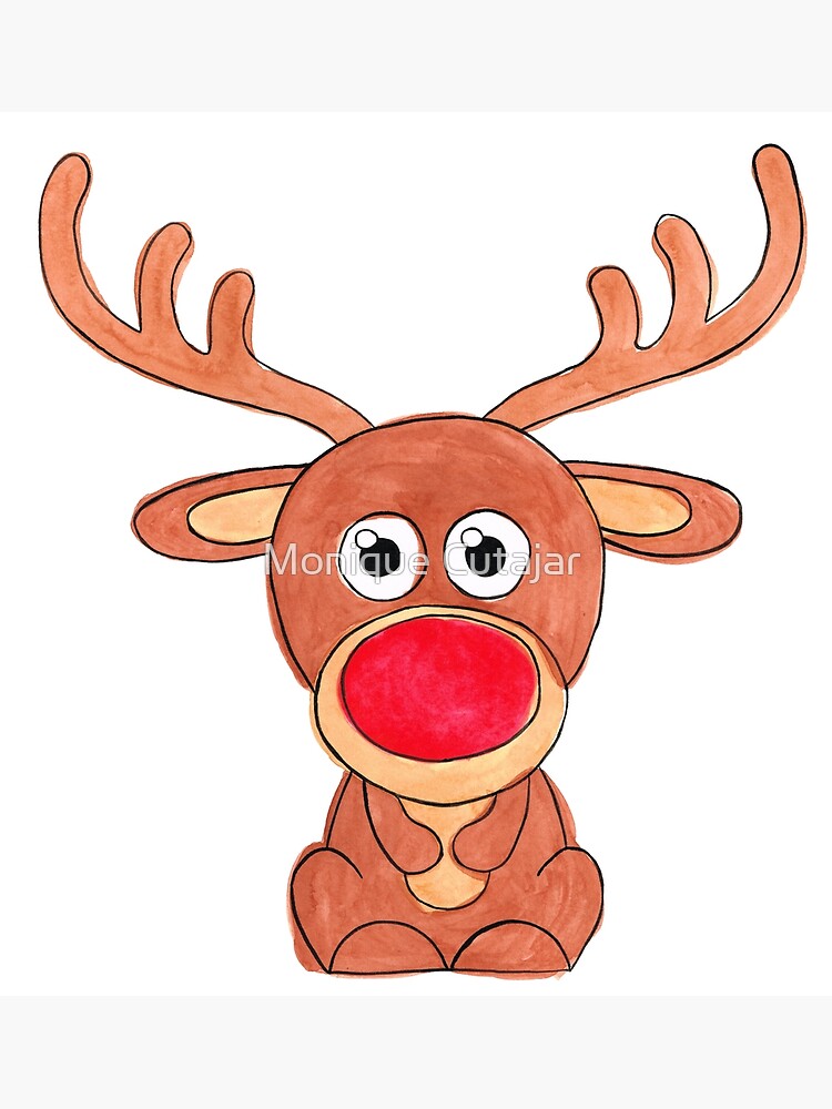 "Rudolf " Art Print for Sale by moniquecutajar | Redbubble