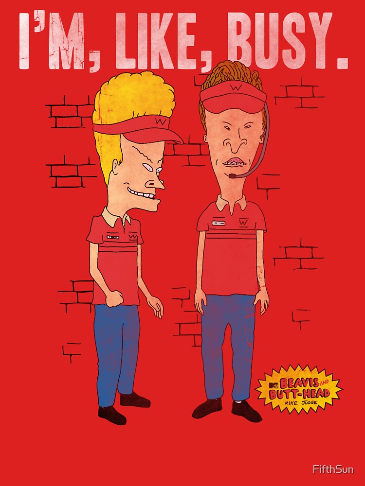 "Beavis and Butt-Head Busy At Work" Essential T-Shirt for Sale by ...