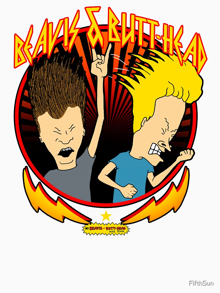 "Beavis and Butt-Head Metal Colors Rock Out" Essential T-Shirt for Sale ...