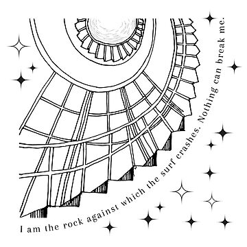 "Nesta "I am the rock against which the surf crashes. Nothing can break ...