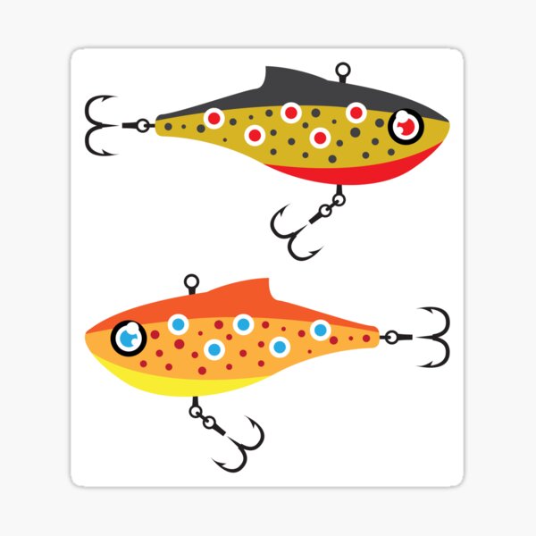"Fishing Lure" Sticker for Sale by vectorworks51 | Redbubble