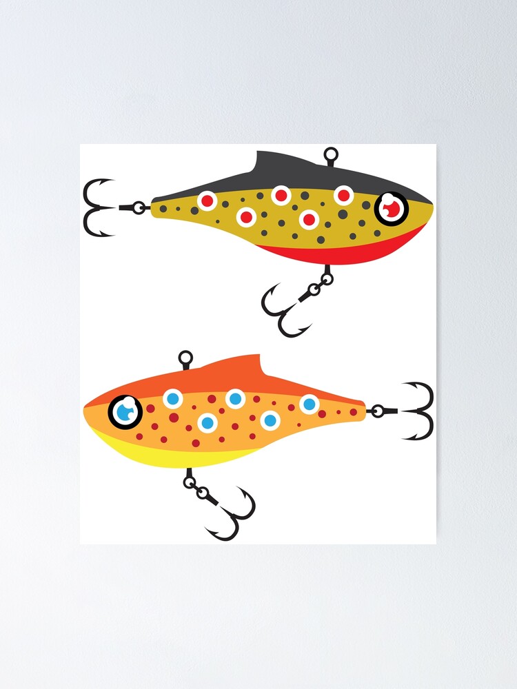 "Fishing Lure" Poster by vectorworks51 | Redbubble