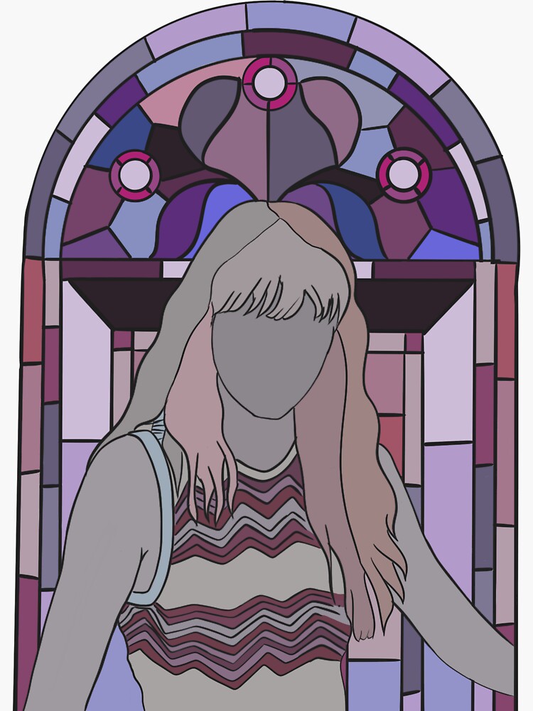 "Taylor Swift stained glass window inspired sticker " Sticker for Sale ...
