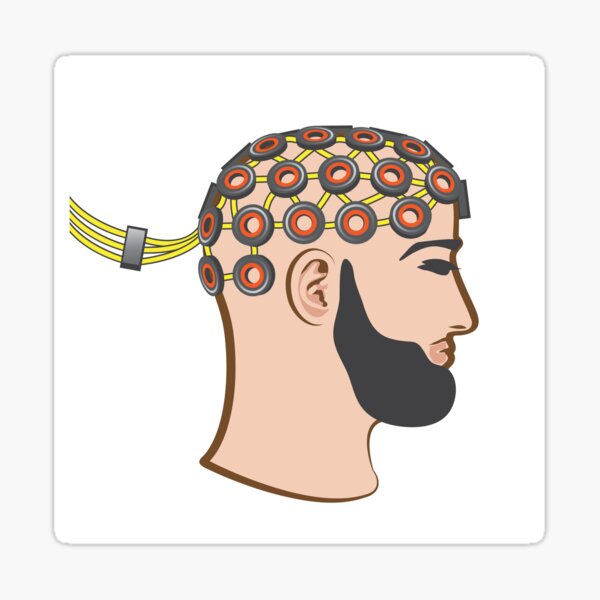 "EEG" Sticker for Sale by vectorworks51 | Redbubble