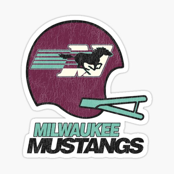 "Defunct Milwaukee Mustangs Football Team" Sticker for Sale by ...