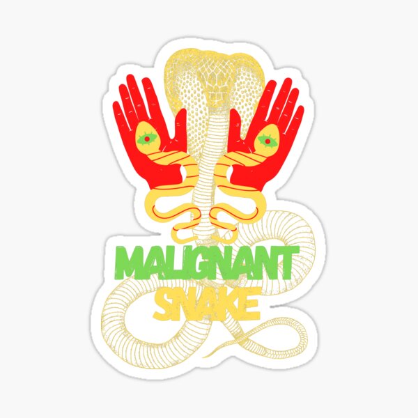 "evil snake, sinister symbol: extroverted colors" Sticker for Sale by ...