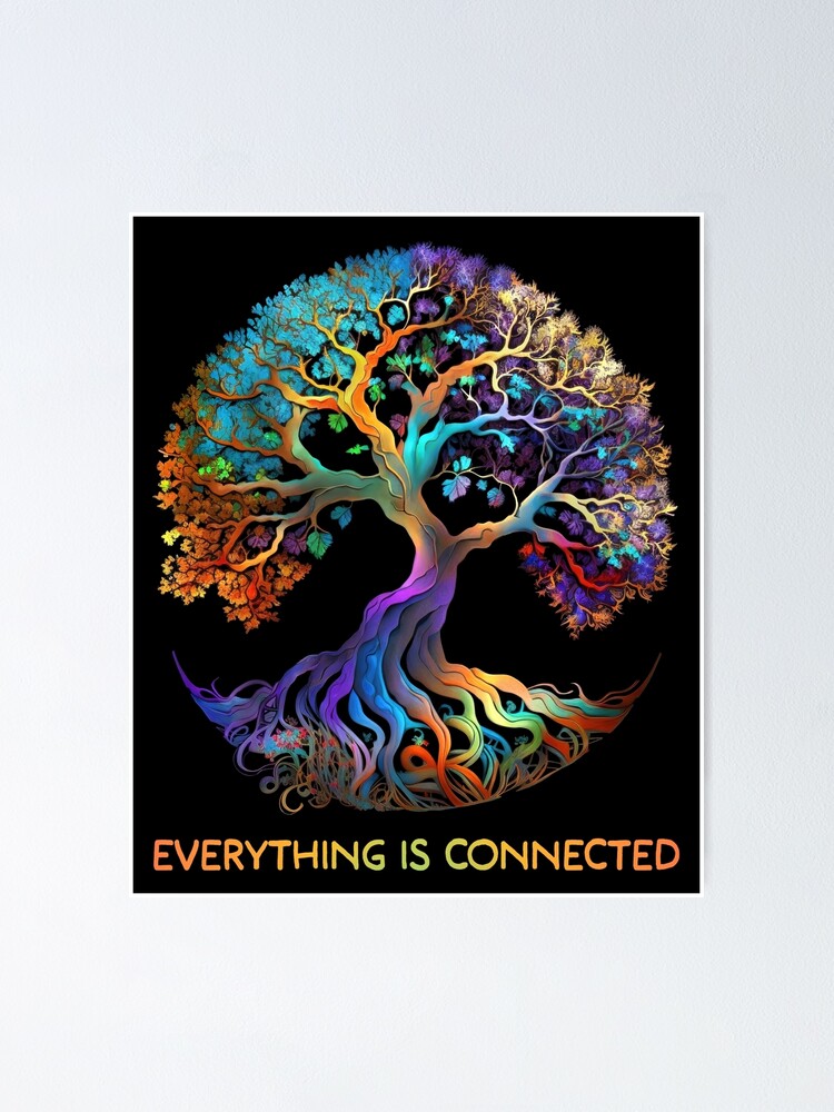 "Colorful Tree of Life Representing Interconnectedness, Text Version ...