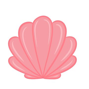 Little Mermaid Seashell Drawing