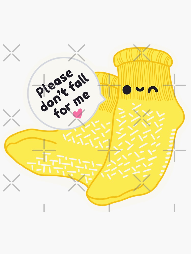 "Please don't fall for me" Sticker for Sale by Blurrism | Redbubble