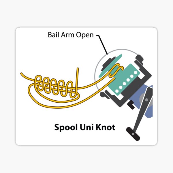 "Spool Uni knot" Sticker by vectorworks51 | Redbubble