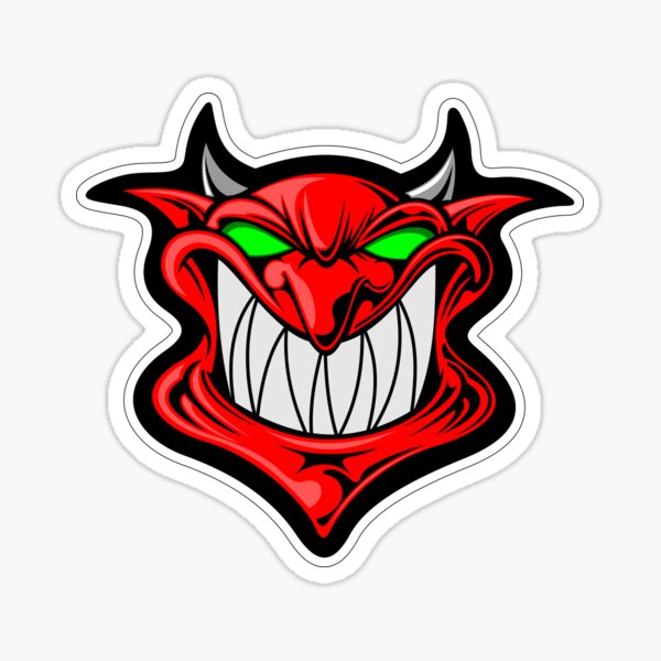 "Green Eyed Devil" Sticker for Sale by s-s-graphics | Redbubble