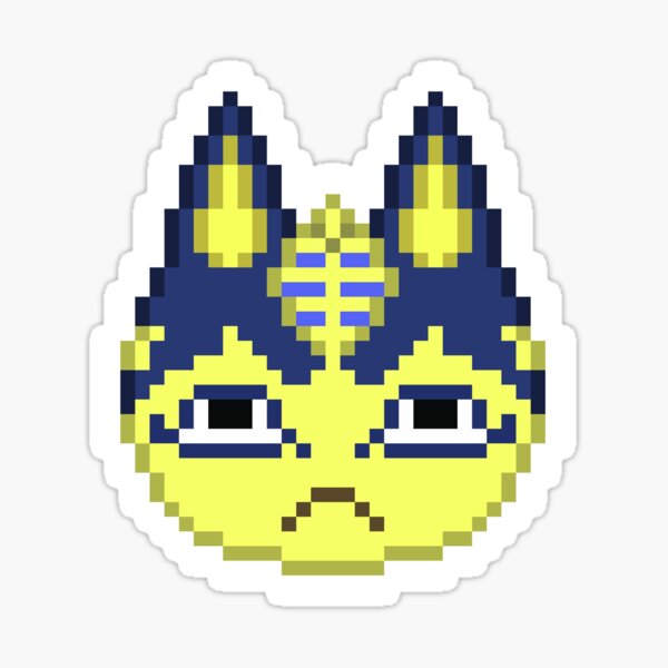 "Ankha Pixel Portrait" Sticker for Sale by trollpokemon7 | Redbubble