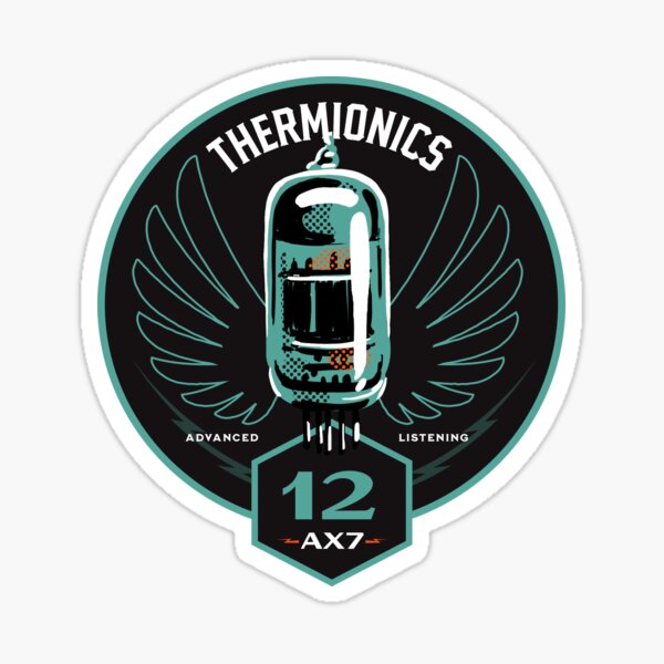 "Winged 12AX7 vacuum tube for audio lovers" Sticker for Sale by ...