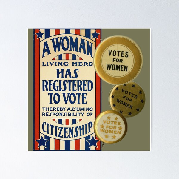 "Votes for Women Suffrage Movement History for Civil Rights" Poster for ...