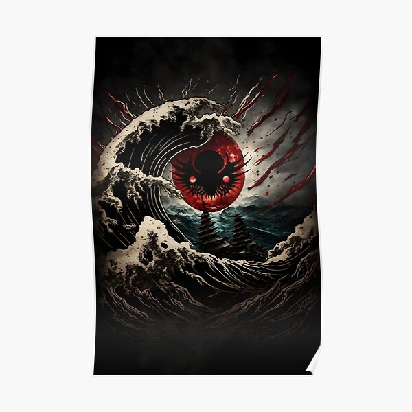 "Japanese flag fantasy fan art" Poster for Sale by FantasySparkle1 ...