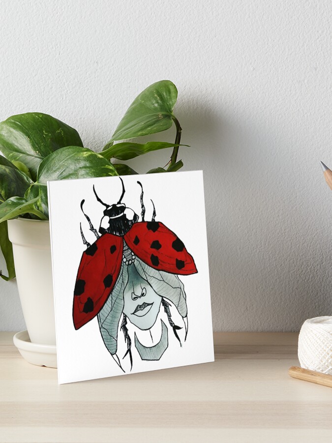 "My drawing "The Human Ladybug"" Art Board Print for Sale by ArtByRabi3 ...