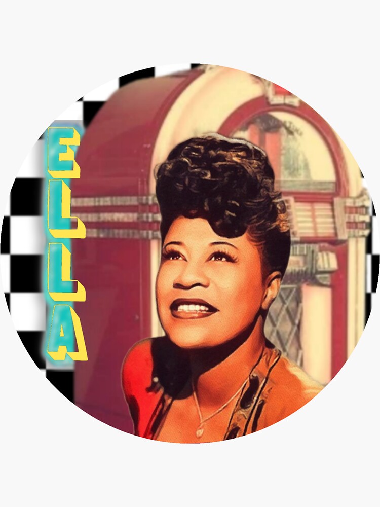 "ELLA FITZGERALD" Sticker for Sale by FoxweaselArt | Redbubble