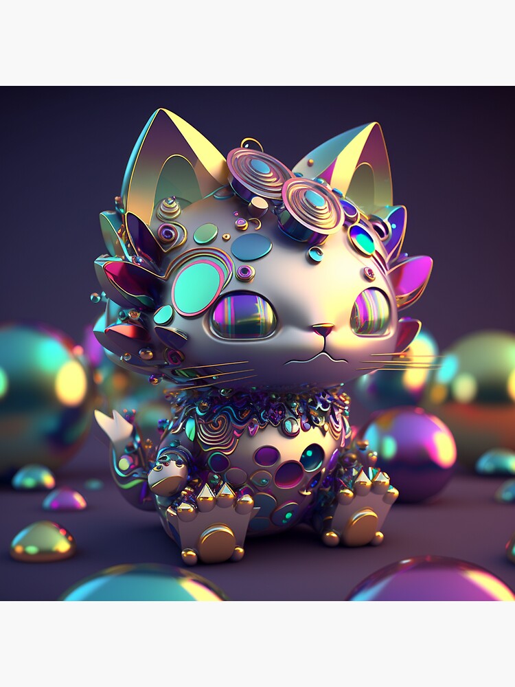 "Jewel NPC Cat " Sticker for Sale by C4r0l-GL1tCH- | Redbubble