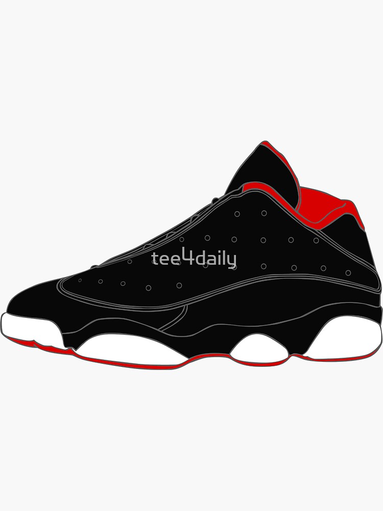 "J13 Low Bred Playoffs" Sticker by tee4daily | Redbubble