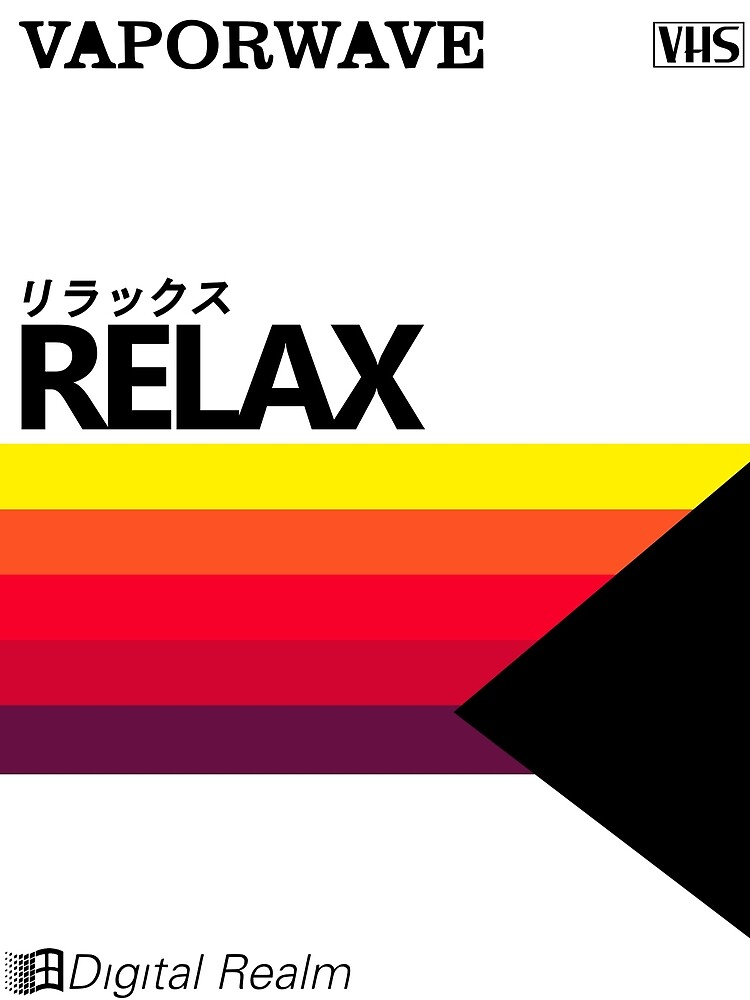 "VAPORWAVE RELAX VHS" by GeeBeeKay | Redbubble