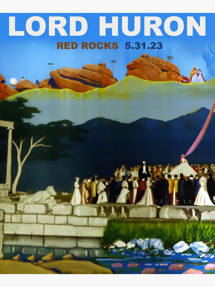 Lord huron red rocks 2023 Premium Matte Vertical Poster verkauft von ...