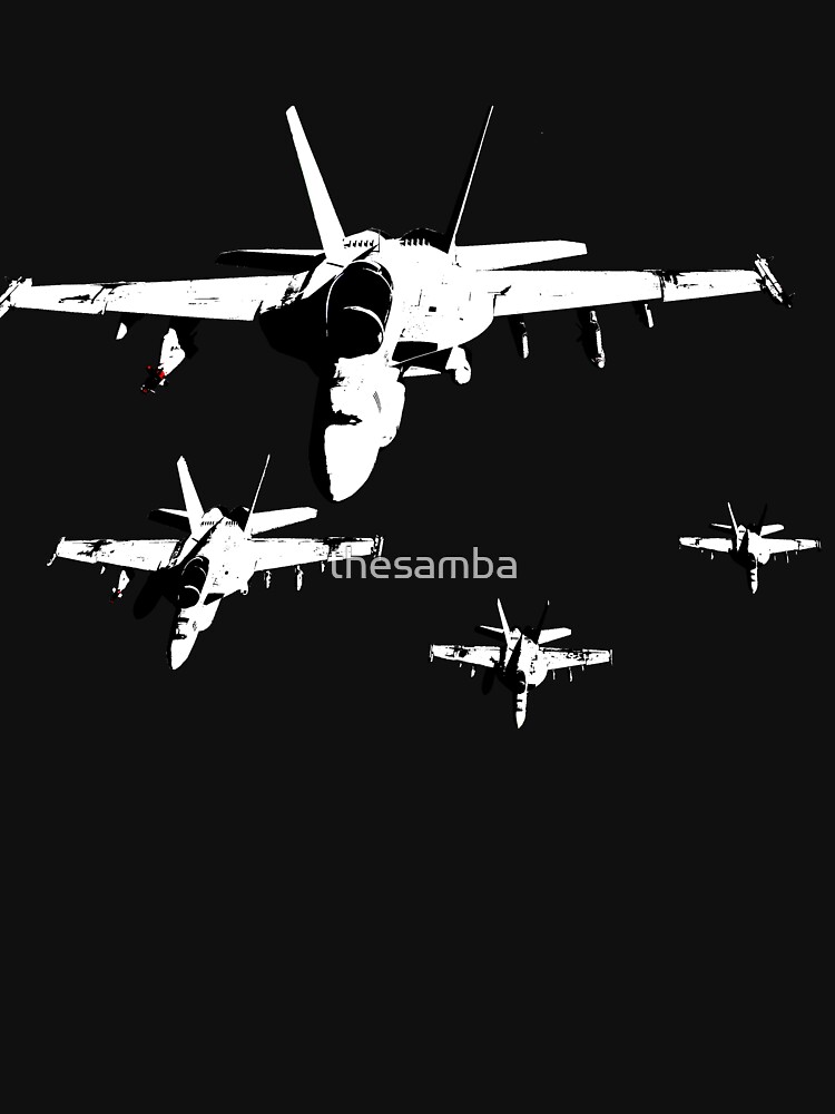 "F-18 Fighter Jets in Formation" T-shirt for Sale by thesamba ...