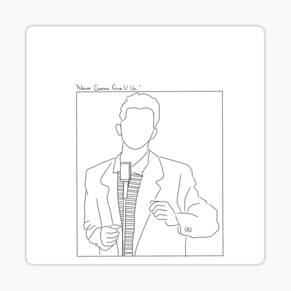 "Rick asley, rick roll" Sticker for Sale by needmonepls | Redbubble