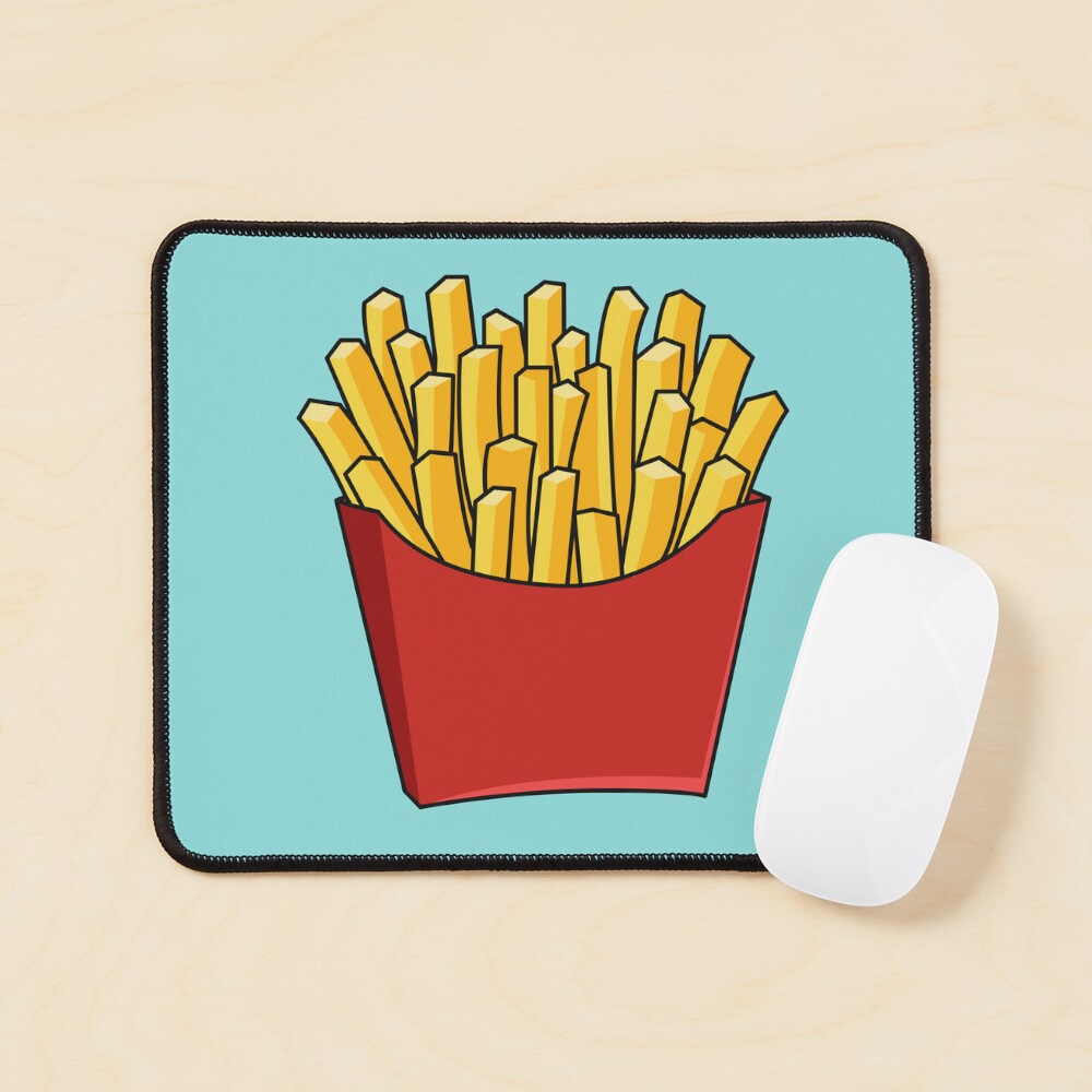 "French fries cartoon illustration" Sticker for Sale by Misscartoon ...