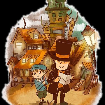 "Layton , Professor Layton, Professor Layton and The New World" Sticker ...