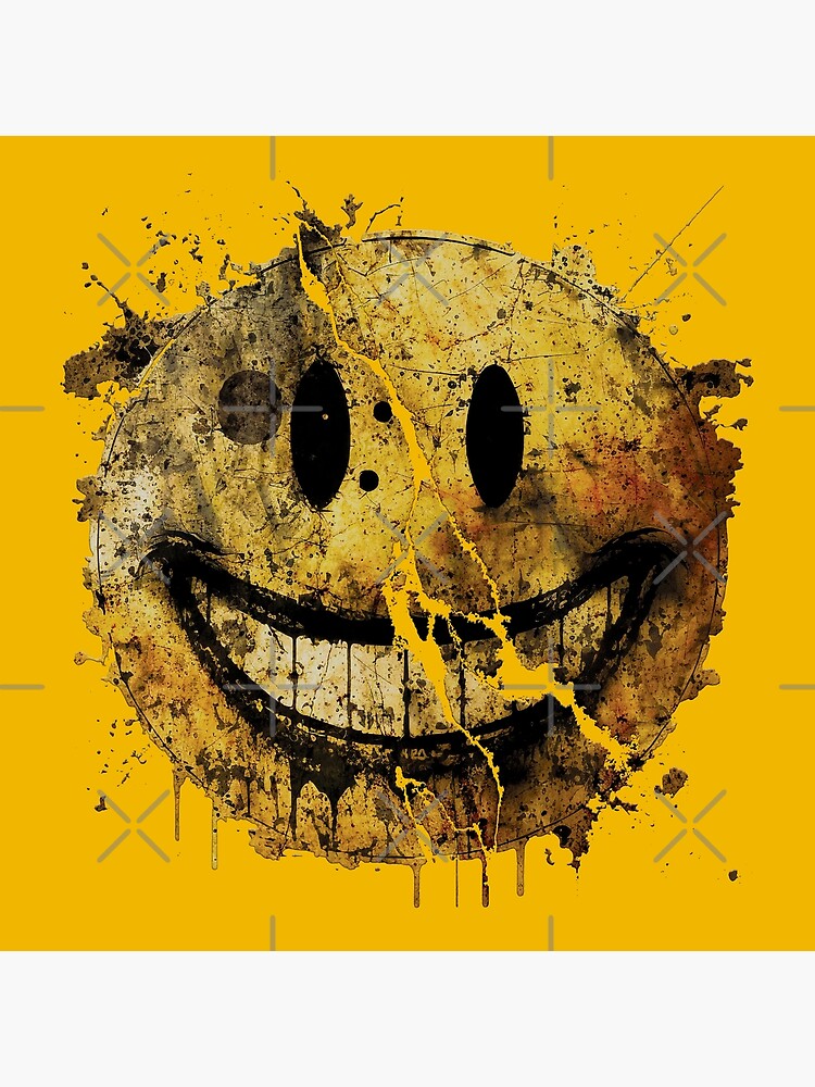 Smiley Face Cracking Up