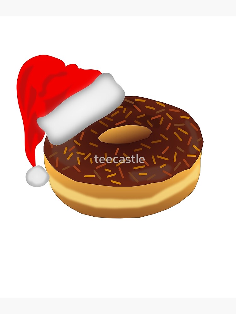Santa Doughnut Premium Matte Vertical Poster sold by DaviGonzález | SKU ...