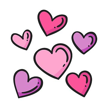 "Mini hearts" Sticker for Sale by Rixxi | Redbubble