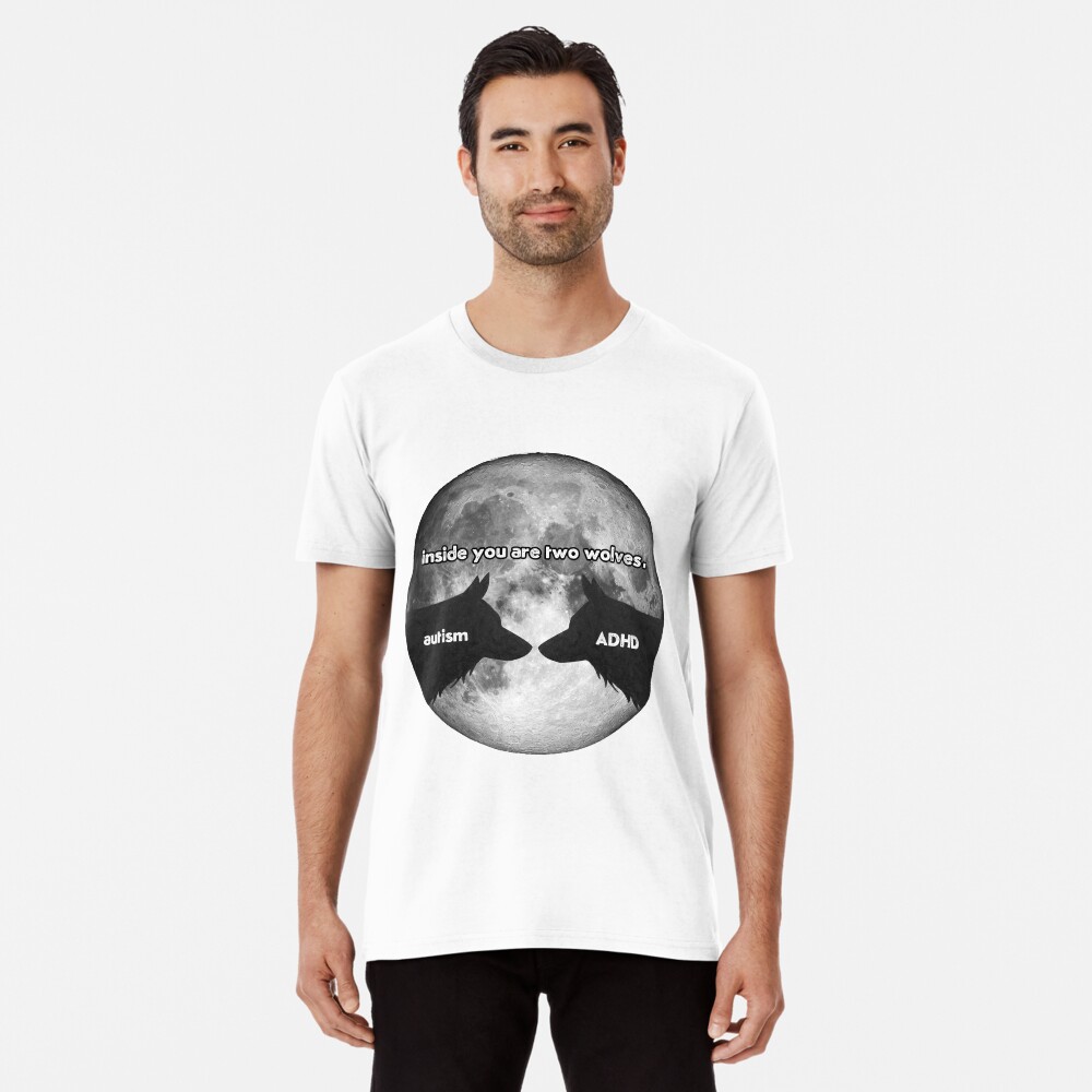 ""Inside you are two wolves..." Autism/ADHD" Sticker for Sale by e ...