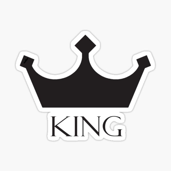 "king crown" Sticker for Sale by RomyCastello | Redbubble