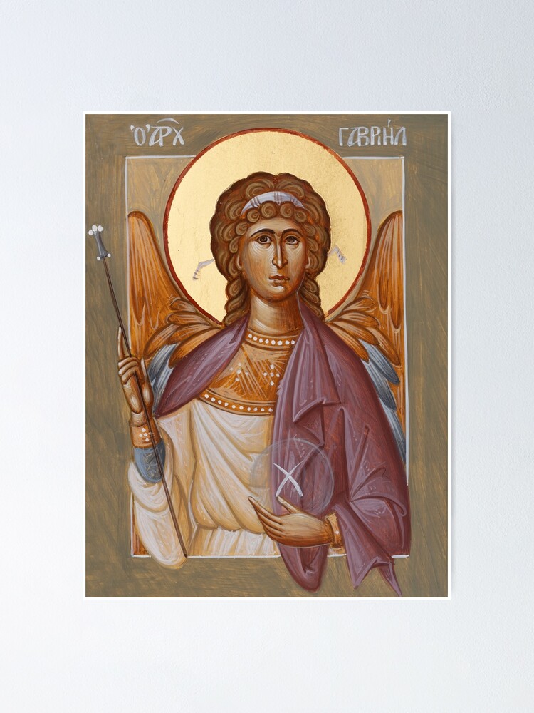 "Archangel Gabriel" Poster for Sale by ikonographics | Redbubble