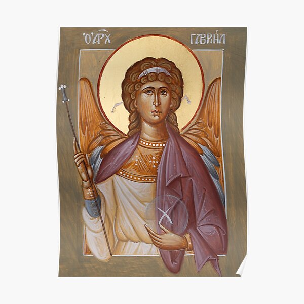 "Archangel Gabriel" Poster for Sale by ikonographics | Redbubble