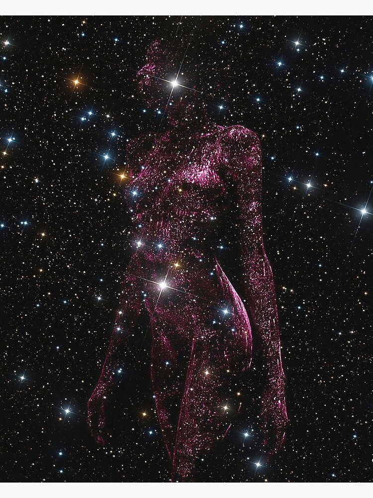 "Galaxy Woman" Poster for Sale by DreamCollagee | Redbubble