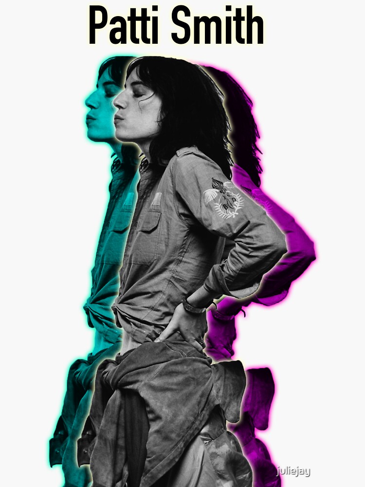 "Patti Smith" Sticker for Sale by juliejay | Redbubble