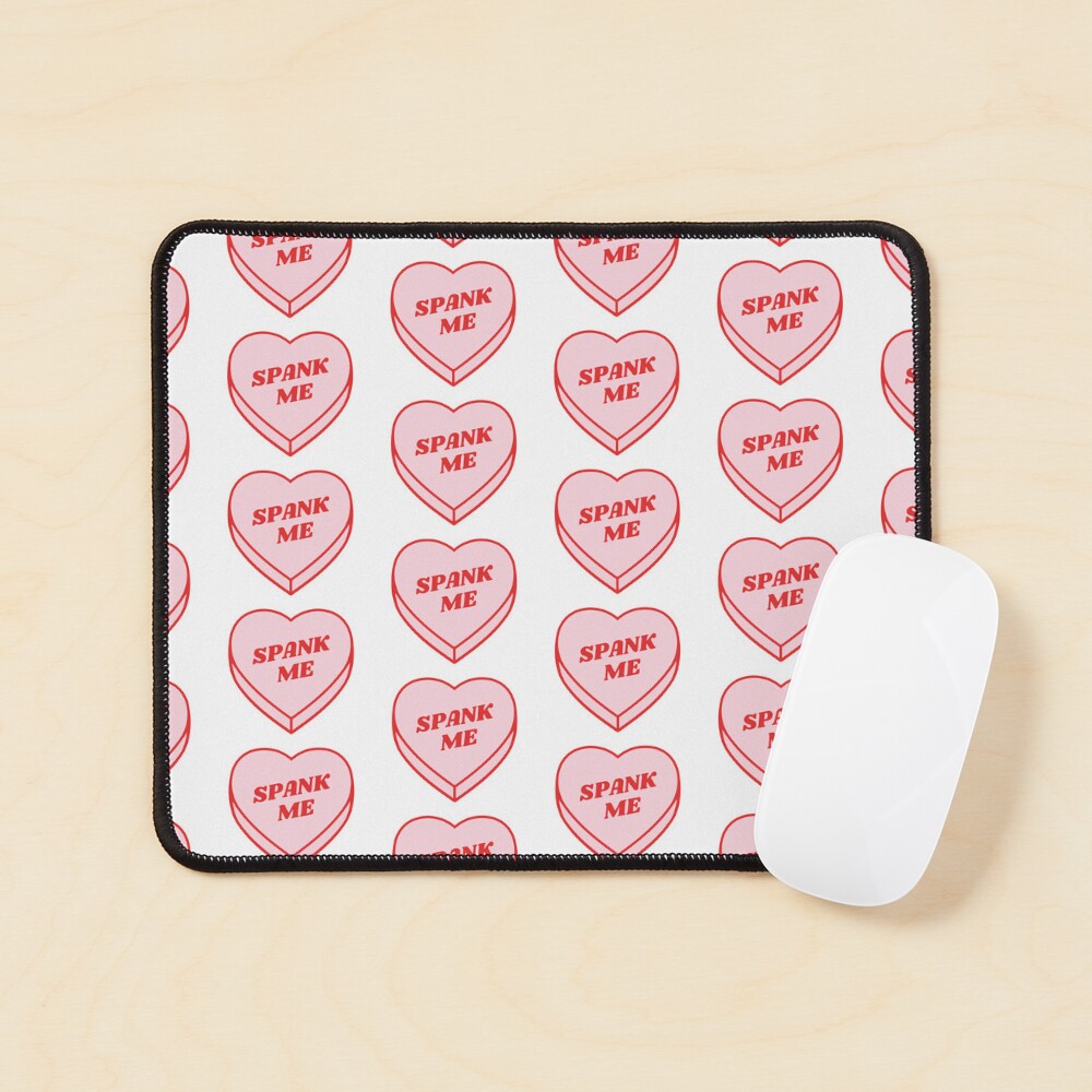 "Candy heart Spank me" Sticker for Sale by 444-cs | Redbubble
