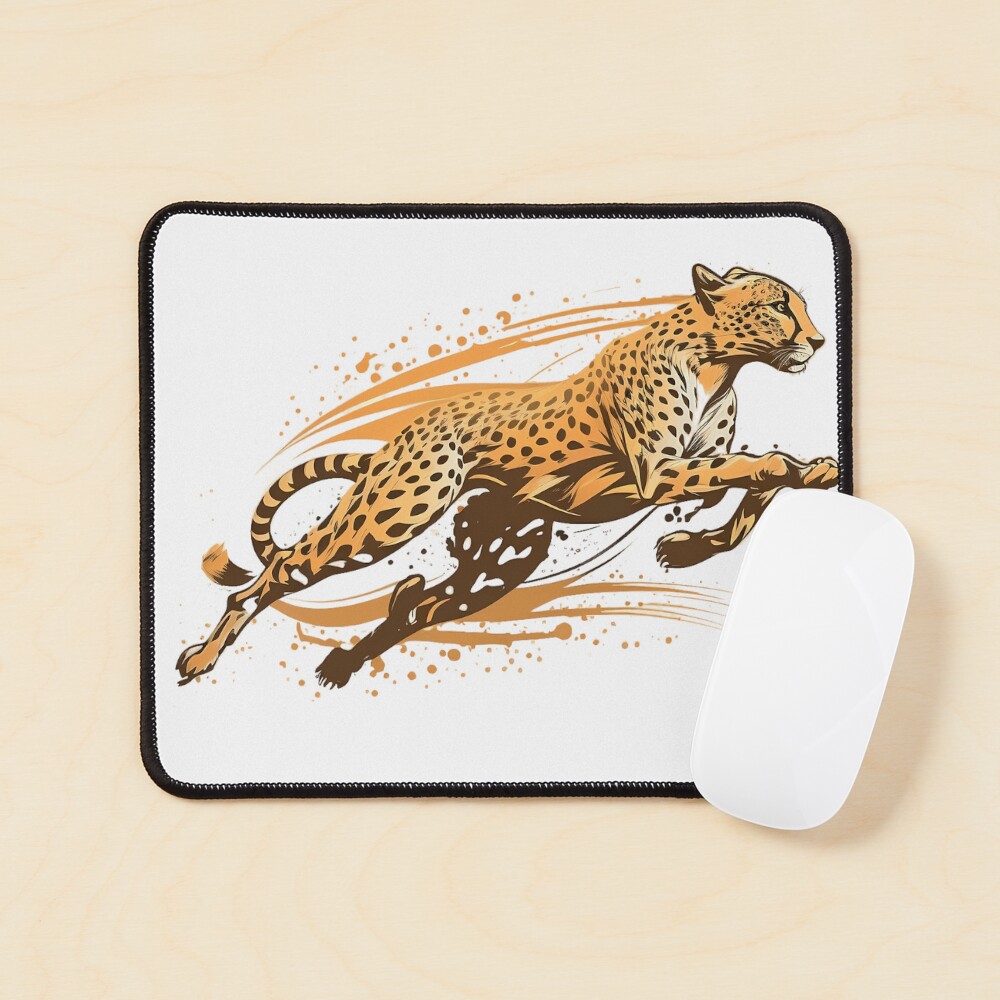"Digital Illustration of Cheetah Running Vector Art" Sticker for Sale ...