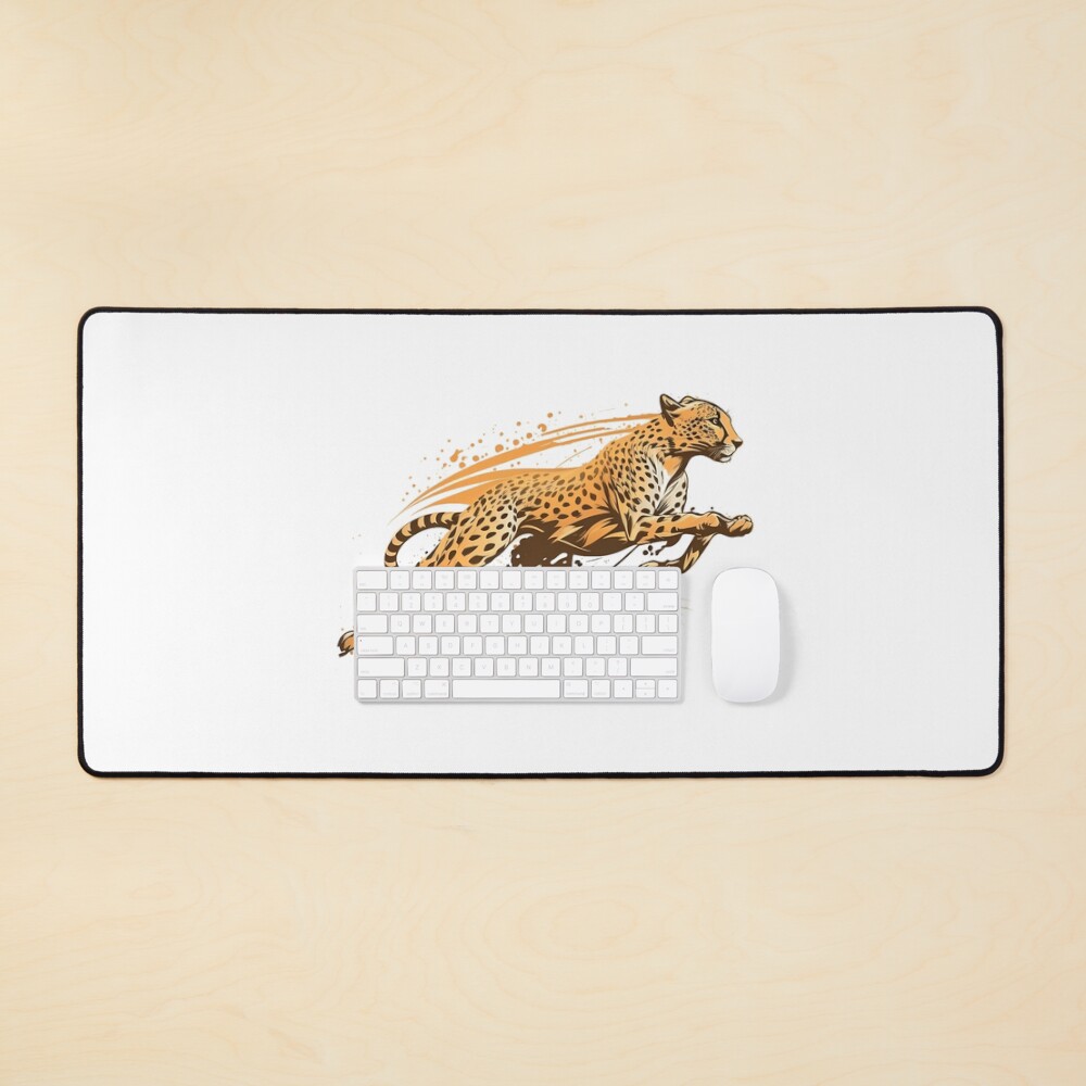 "Digital Illustration of Cheetah Running Vector Art" Sticker for Sale ...