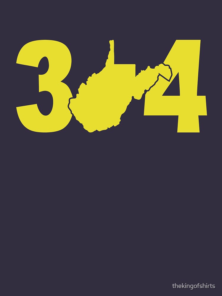 "WV - 304 West Virginia" T-shirt for Sale by thekingofshirts ...