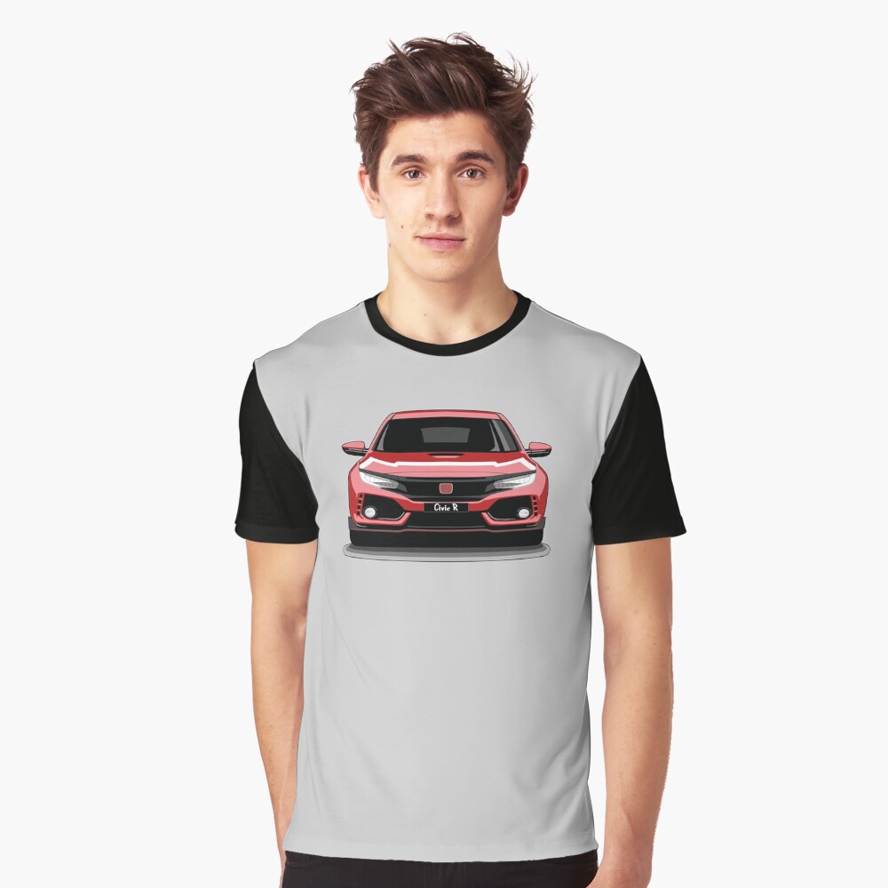 "Civic type r fk8 - vector drawing" Sticker by yohannlp | Redbubble