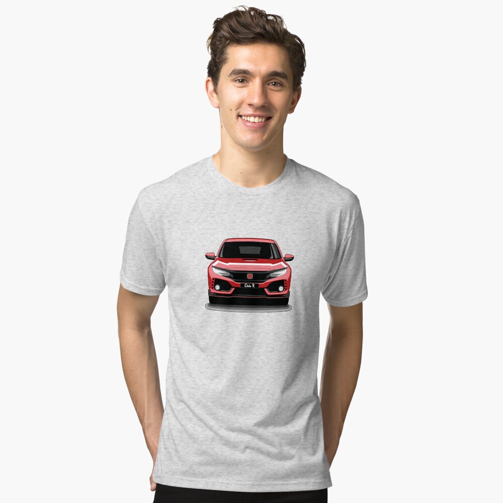 "Civic type r fk8 - vector drawing" Sticker by yohannlp | Redbubble