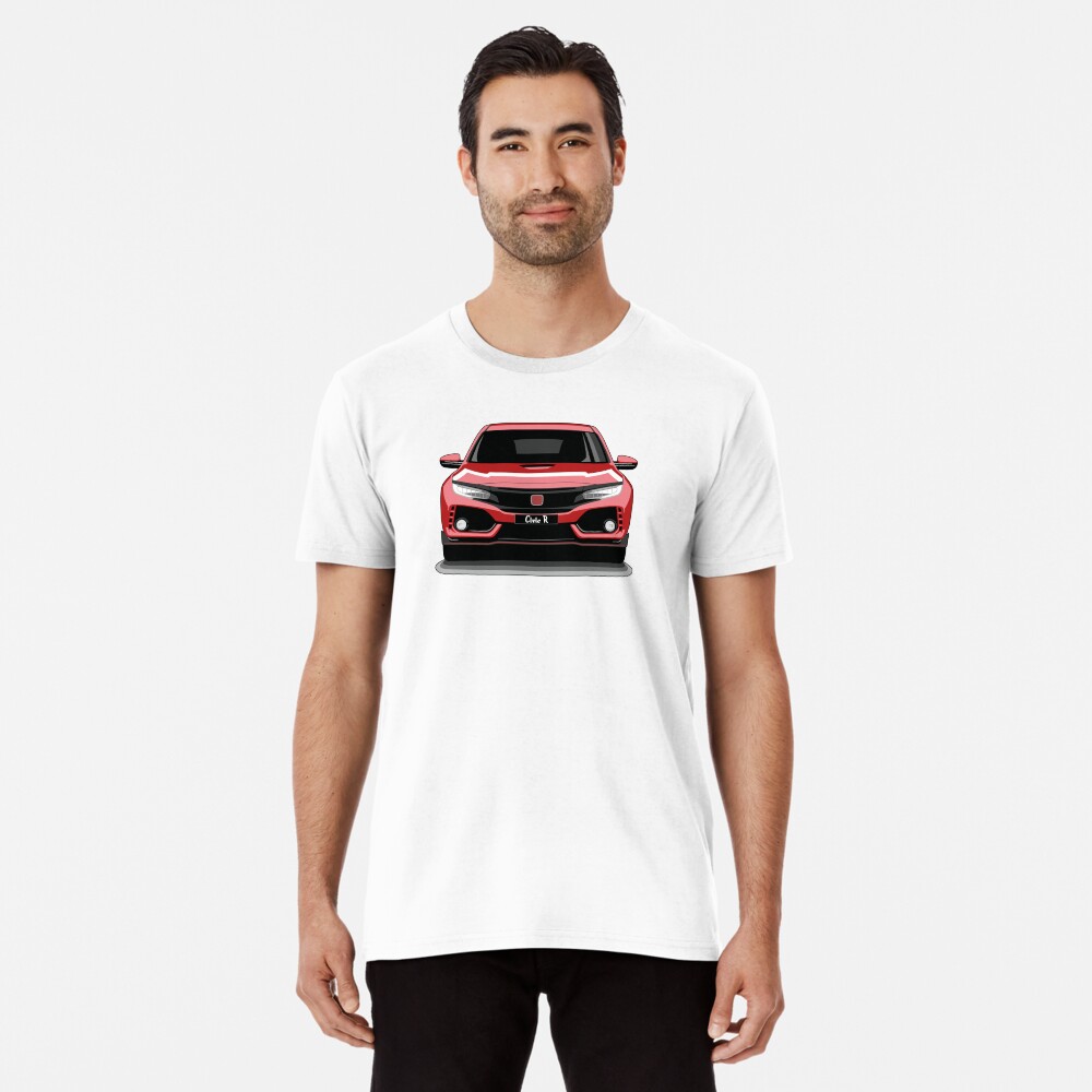 "Civic type r fk8 - vector drawing" Sticker by yohannlp | Redbubble