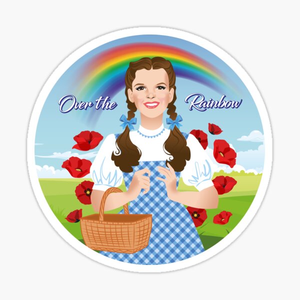 "Rainbow girl" Sticker for Sale by AleMogolloArt | Redbubble